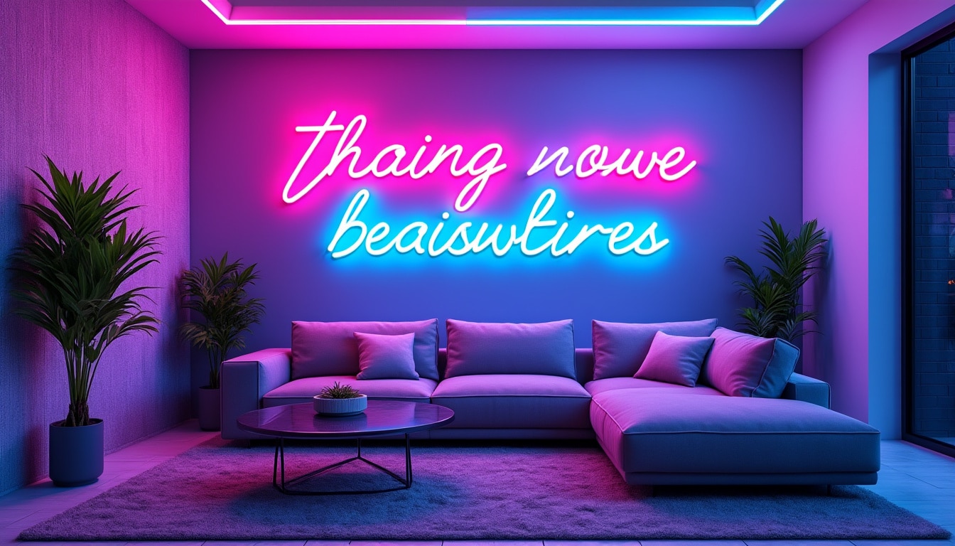 Lettres lumineuses : illuminez vos murs avec l’écriture néon LED